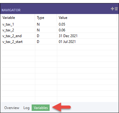 Working with variables in ACLScript