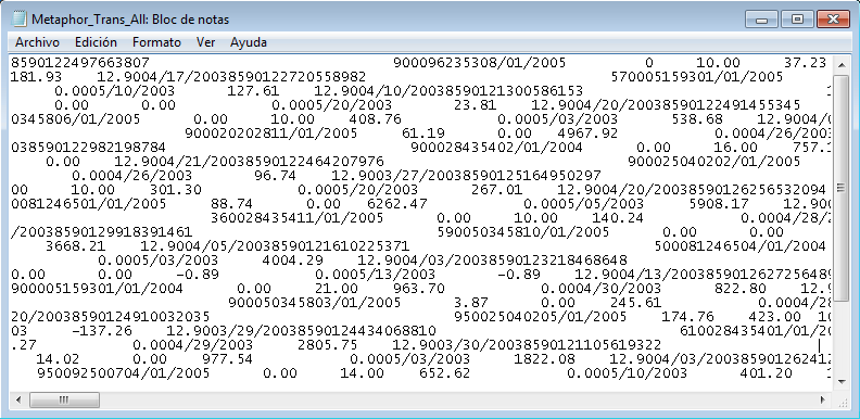 Estructuración de los datos con formatos de tabla