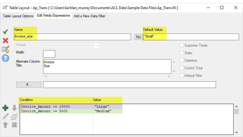 Defining computed fields